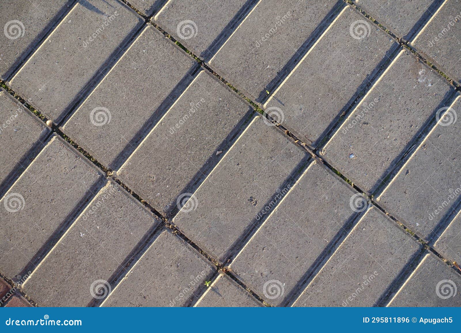 Backdrop - Stack Bond Brick-like Gray Concrete Pavement Stock Photo ...