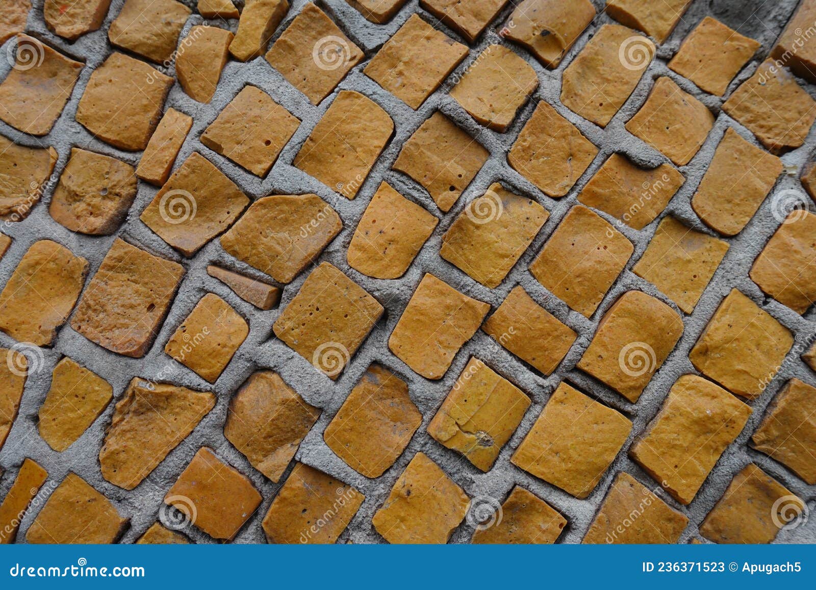 Backdrop - Texture of Orange Mosaic Wall Stock Image - Image of orange ...