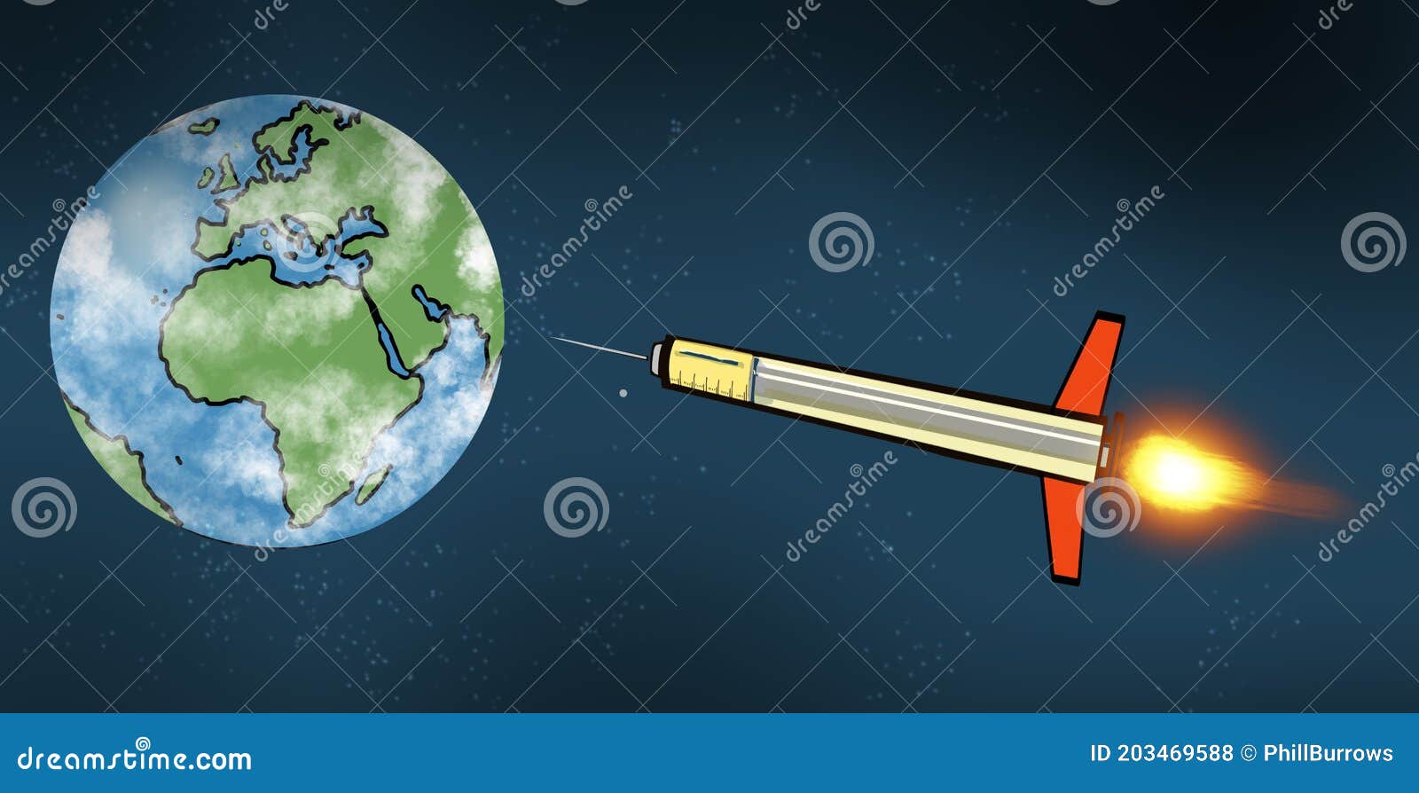 Giant Rocket Royalty-Free Stock Photography | CartoonDealer.com #211659179