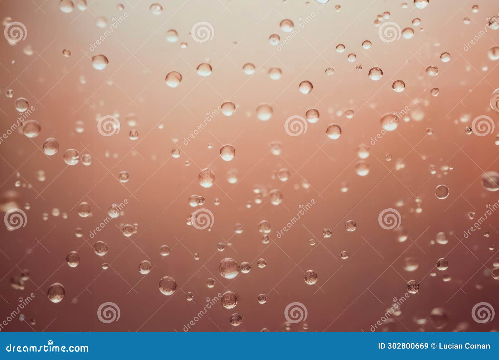 Backdrop Water Droplets Peach Fuzz Color Abstract Background Stock ...