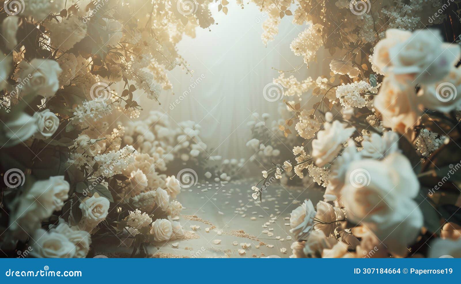 Backdrop of White Roses Flowers Stock Illustration - Illustration of ...