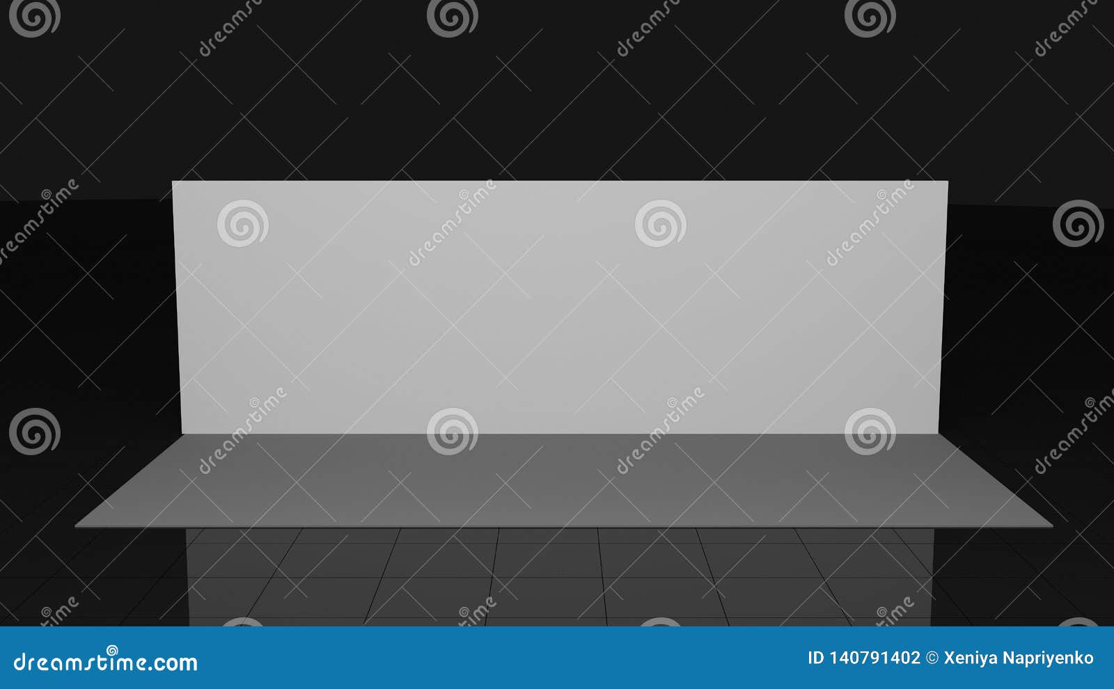 Backdrop 2x4 Meters. 3d Rendering Mockup. Template For Your Design ...