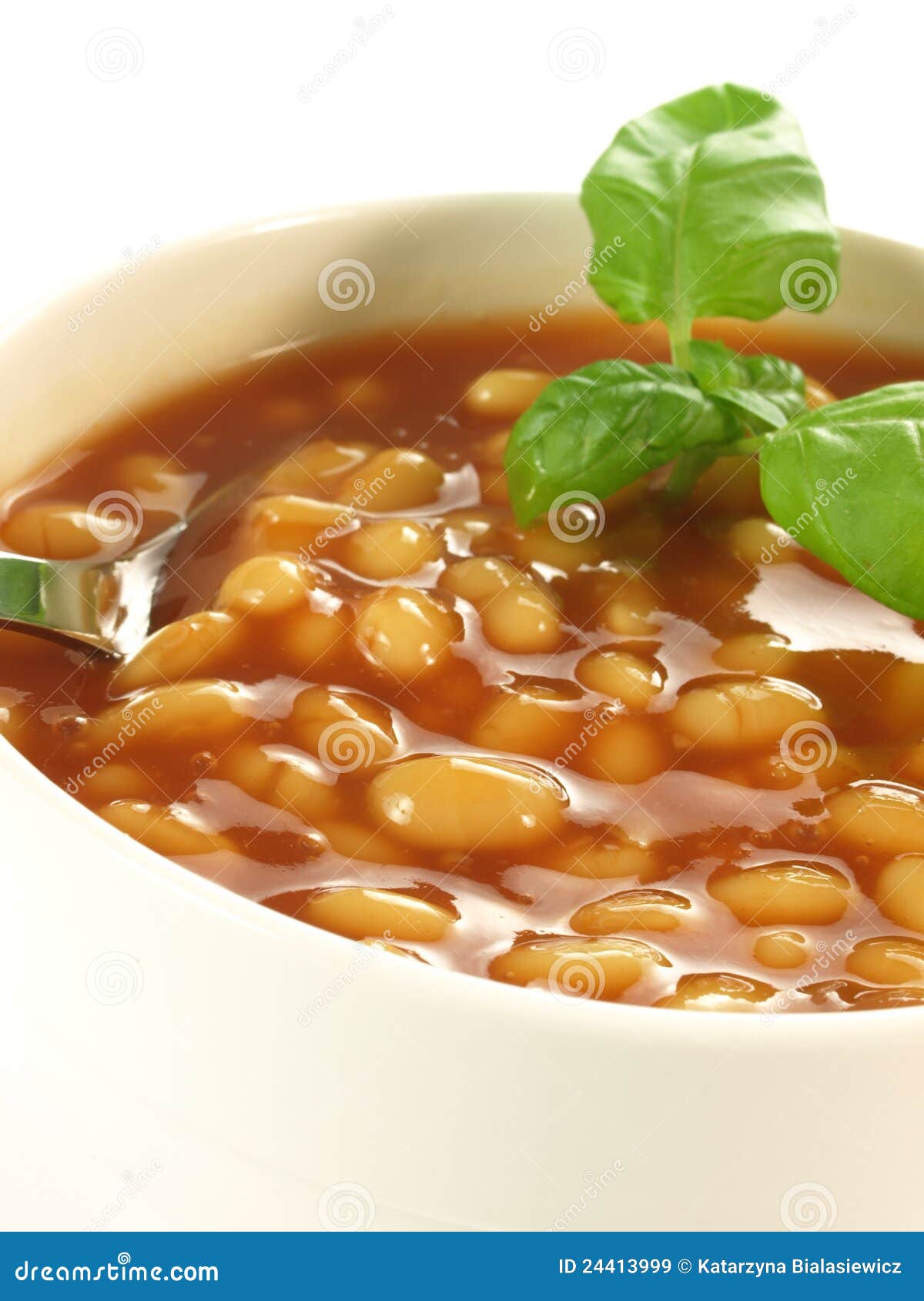 Backed beans, close up stock image. Image of instant - 24413999