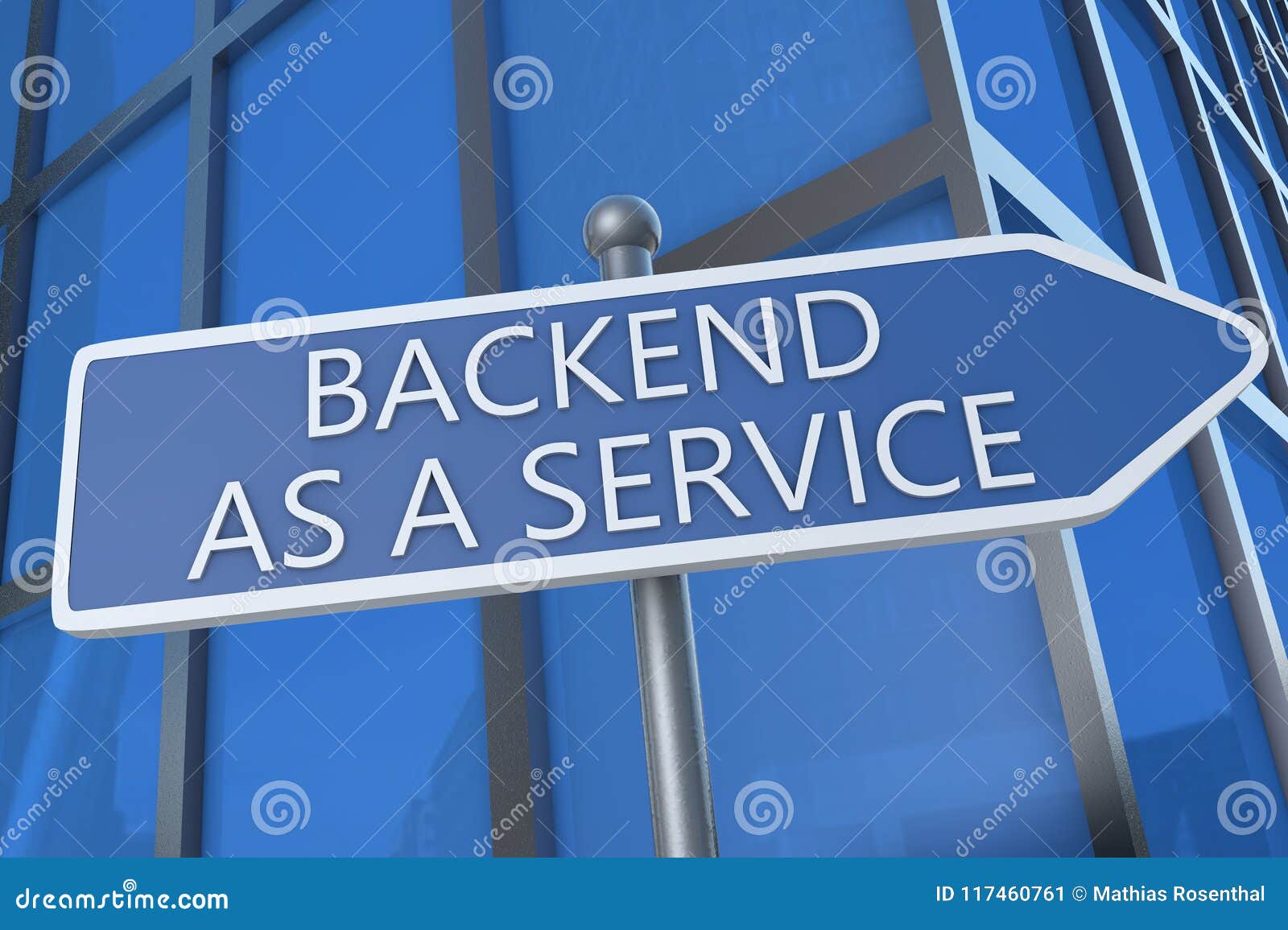 Backend as a Service stock illustration. Illustration of concept ...