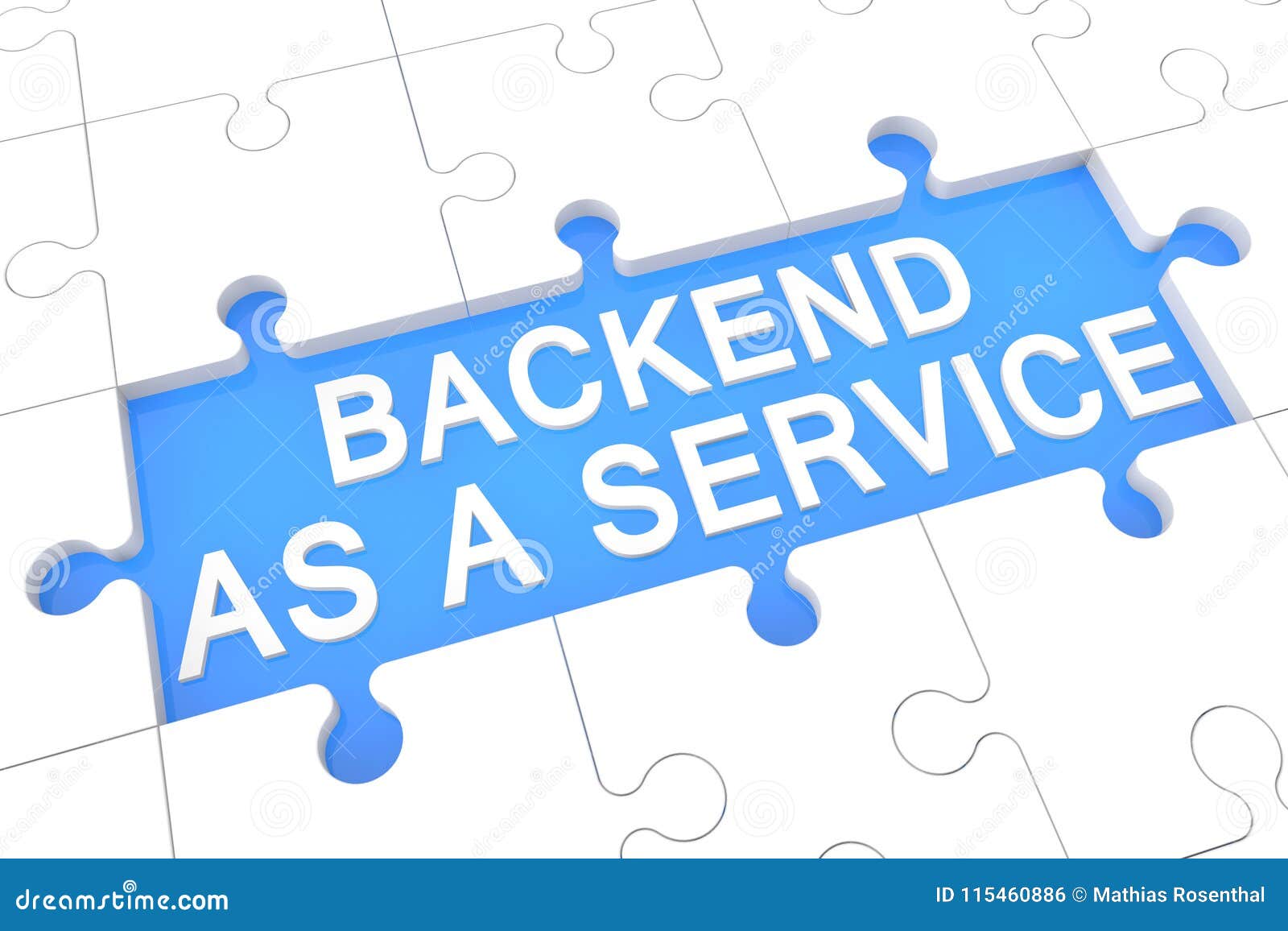 Backend as a Service stock illustration. Illustration of rendering ...