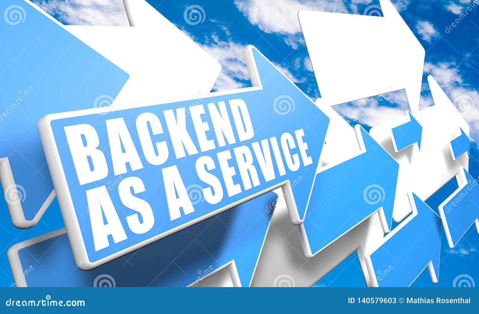 Backend as a Service stock illustration. Illustration of backending ...