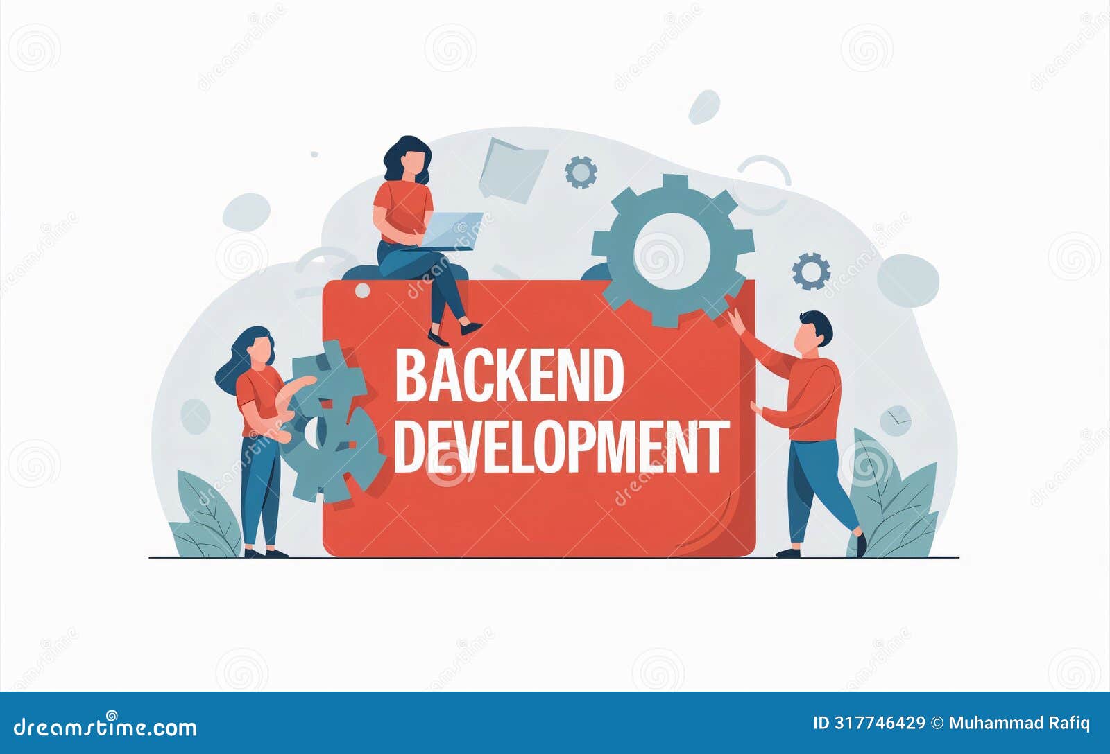 Backend Development Stock Illustration | CartoonDealer.com #317746429