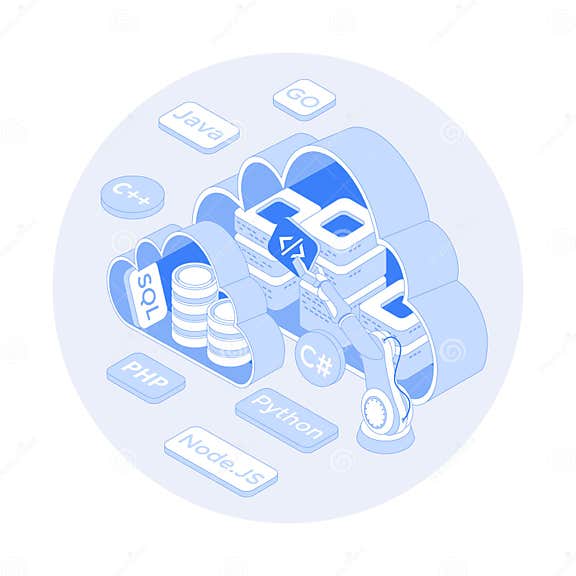 Backend Development, Coding, Software Engineering, Programming Languages. Server Racks in the ...