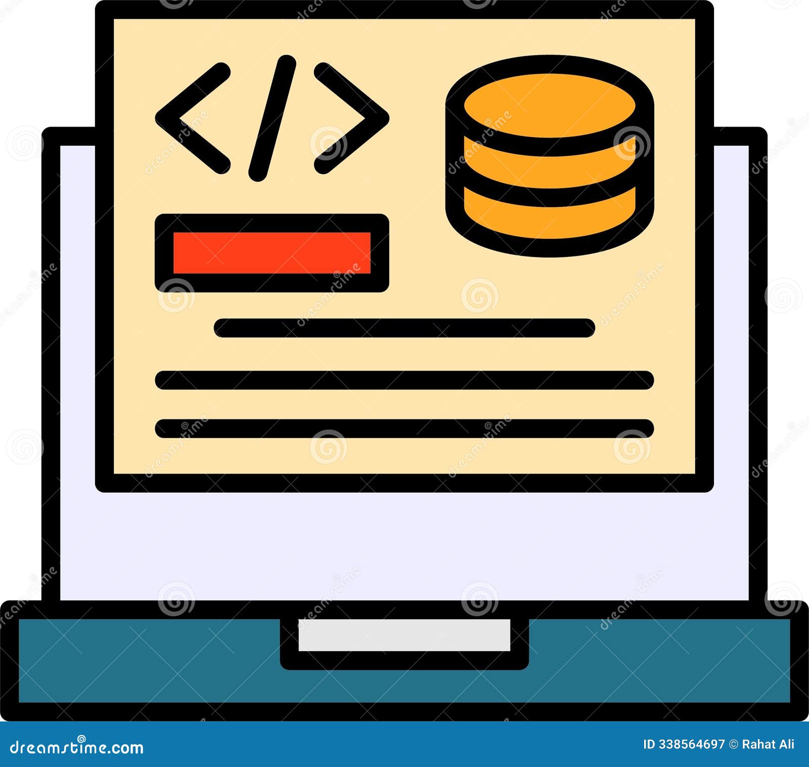 Backend Development Icon Monochrome Simple Sign From App Development Collection Backend