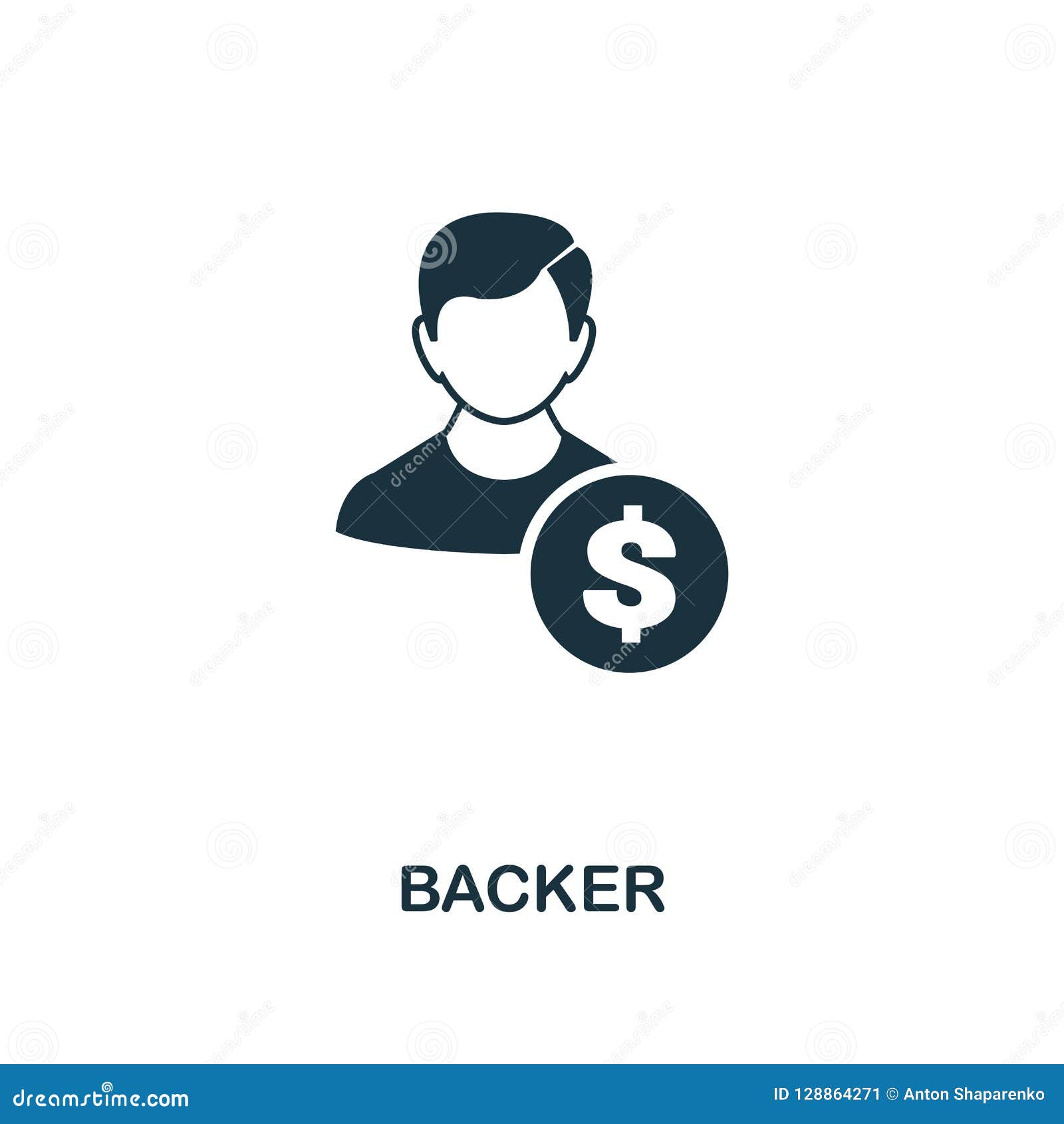 Backer Icon. Premium Style Design from Crowdfunding Icon Collection. UI ...