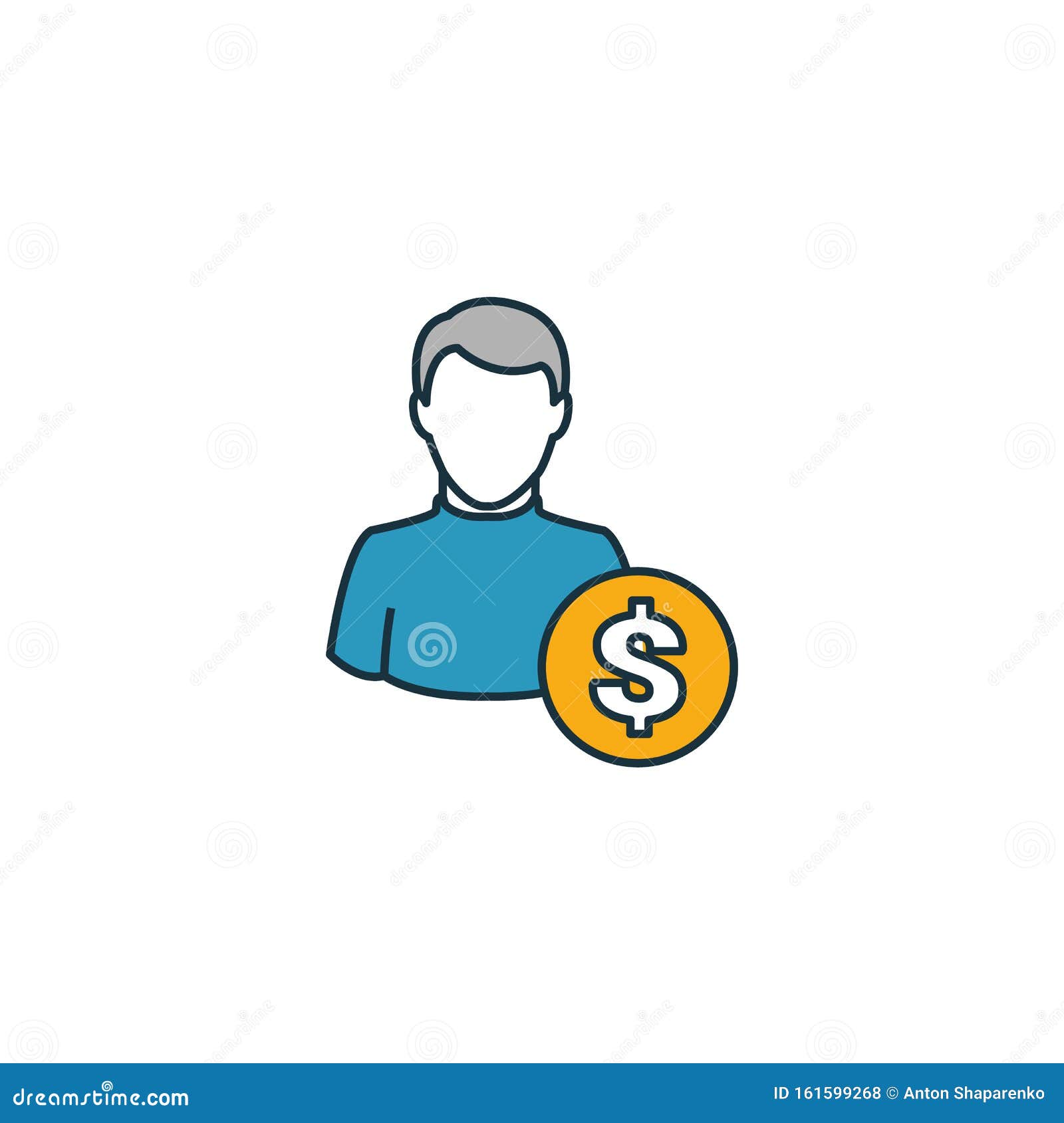 Backer Outline Icon. Thin Line Element From Crowdfunding Icons ...