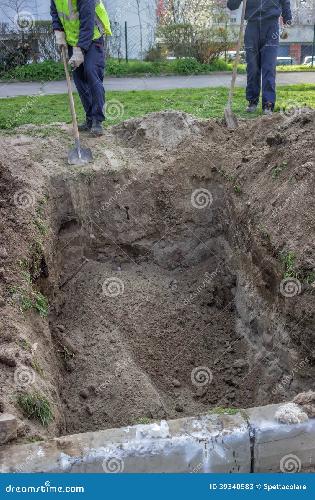 Backfill, Last Work Done By Hand Royalty-Free Stock Photography ...