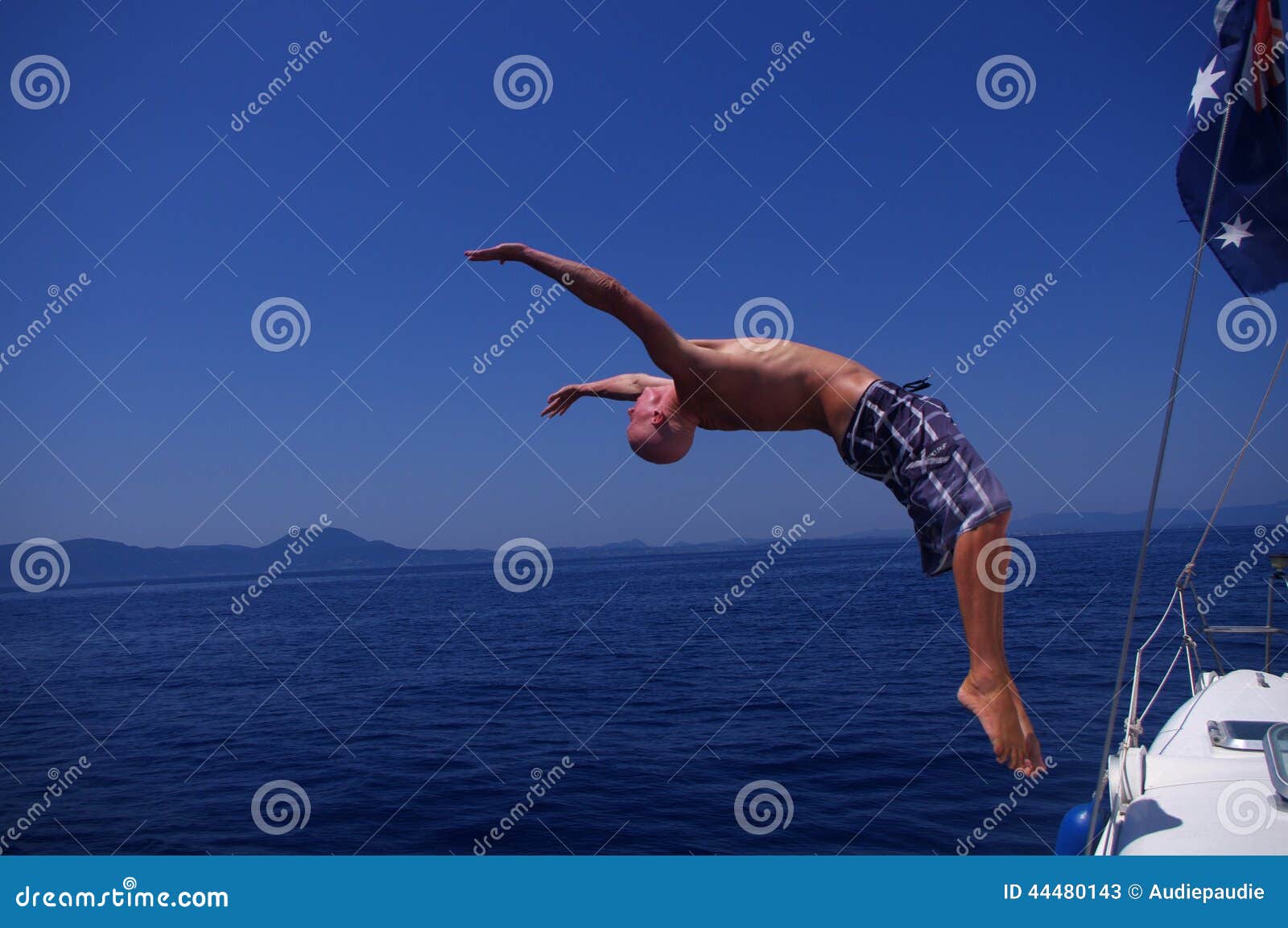 Backflip from a boat editorial stock photo. Image of boat - 44480143