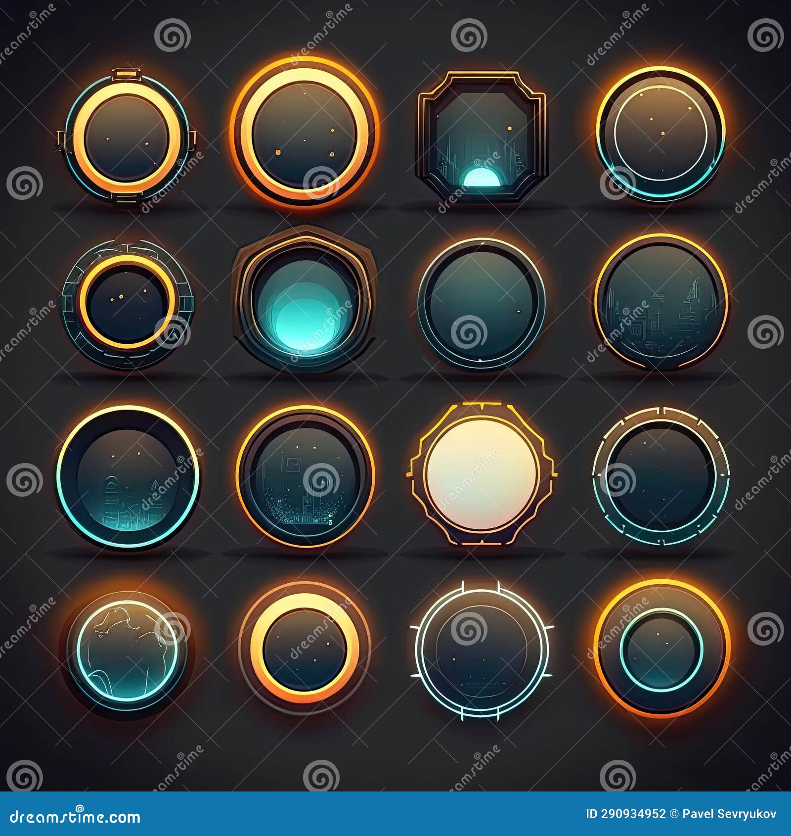 Backg Round Frame Game Ai Generated Stock Illustration - Illustration ...