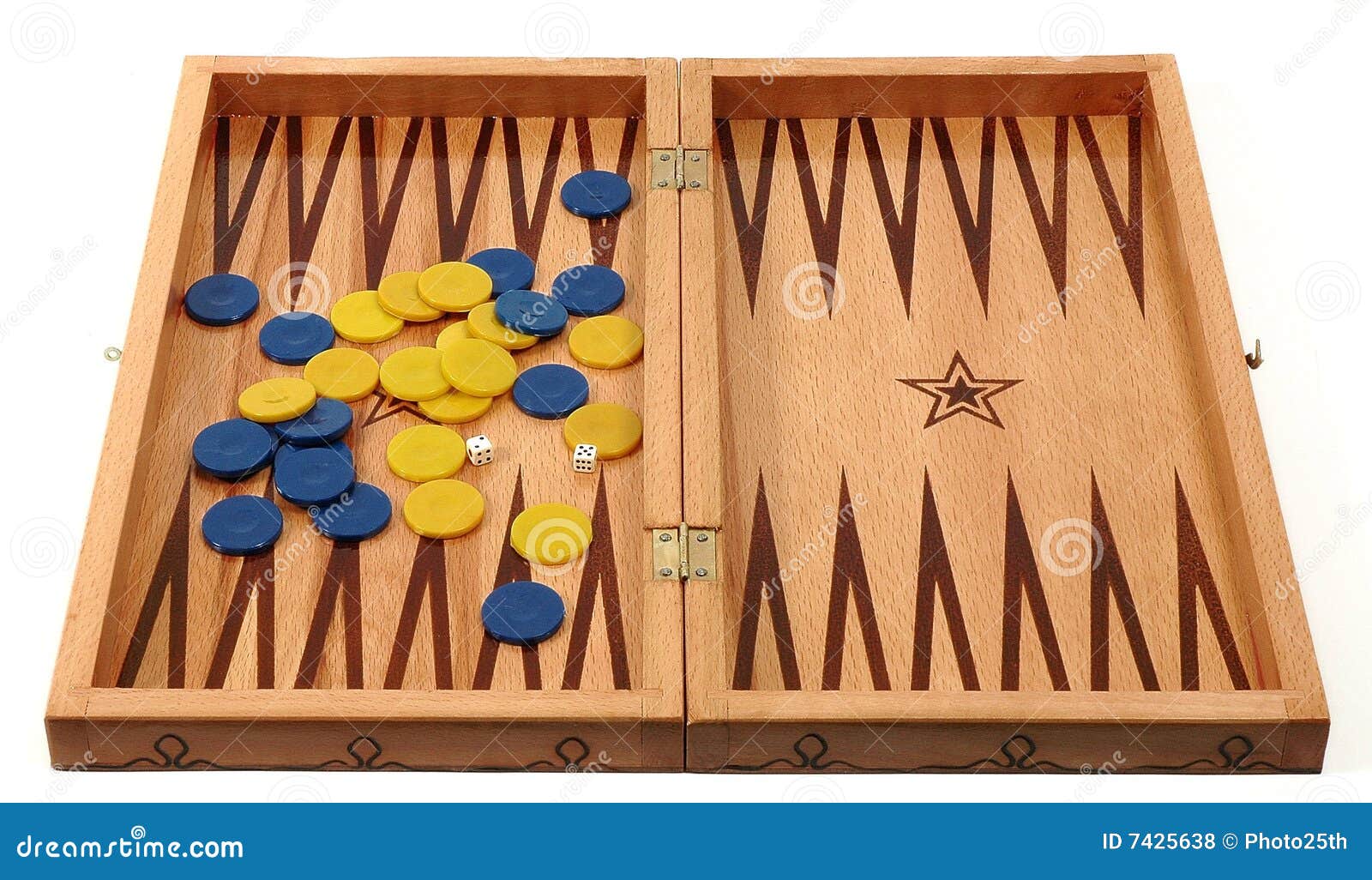 Backgammon stockfoto. Bild von holz, würfel, backgammon - 7425638