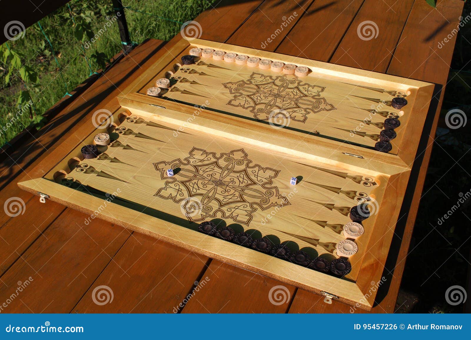 Backgammon is Another Ancient Game. Stock Photo - Image of game, games ...