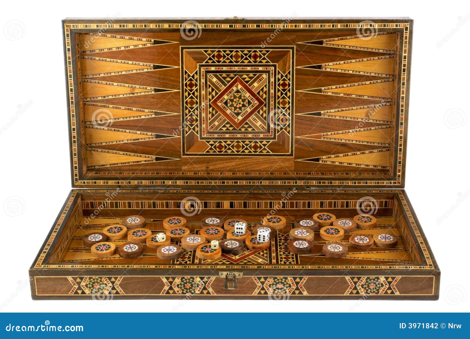 Backgammon Auf Einem Weißen Hintergrund Stockfoto - Bild von spiel ...