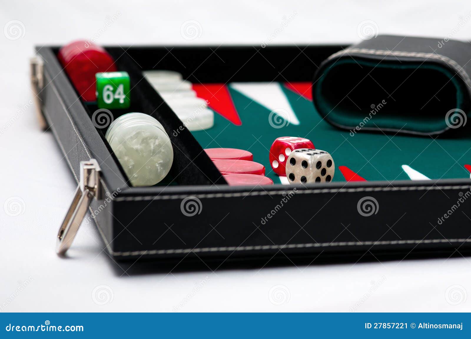Backgammon board game stock image. Image of hand, holding - 27857221