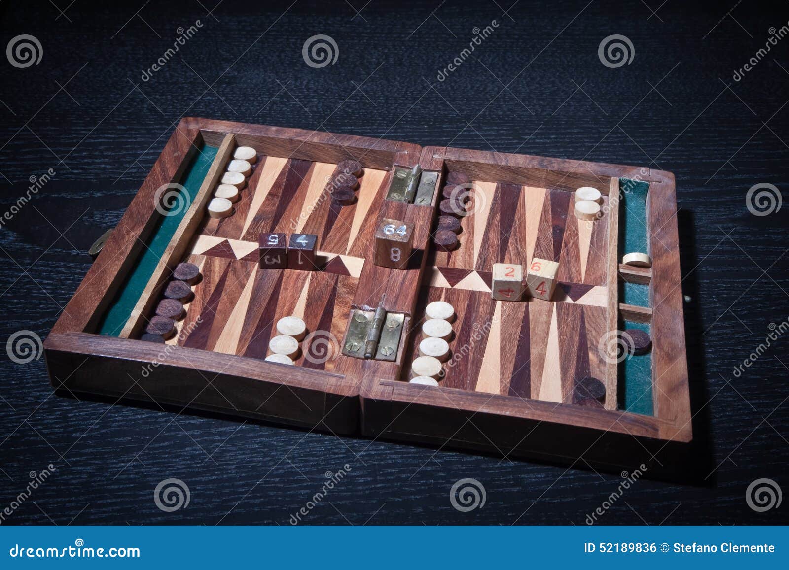 Backgammon box stock photo. Image of brown, competition - 52189836