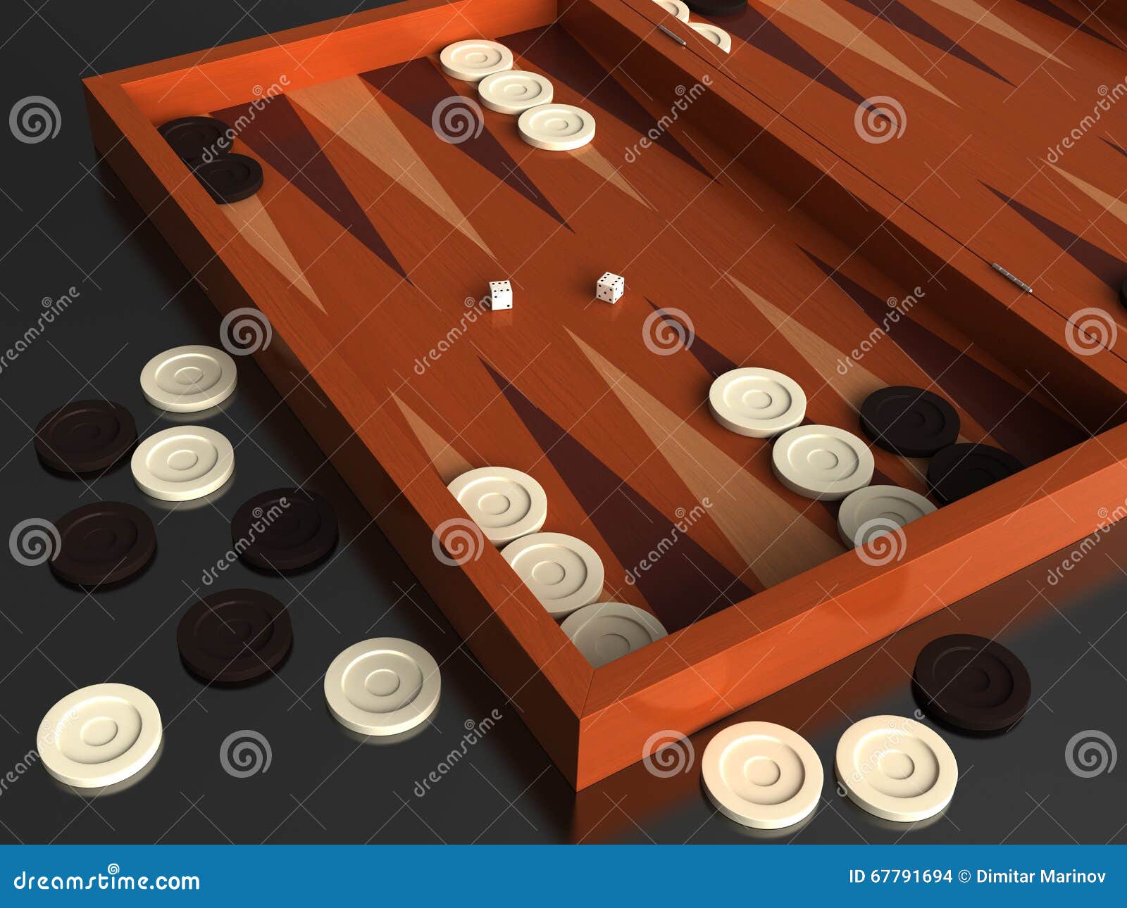 Backgammon stock illustration. Illustration of game, white - 67791694