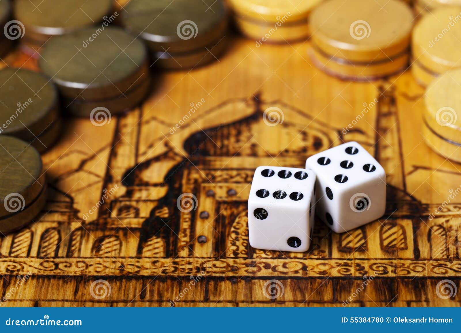 Backgammon dice stock photo. Image of leisure, disc, close - 55384780