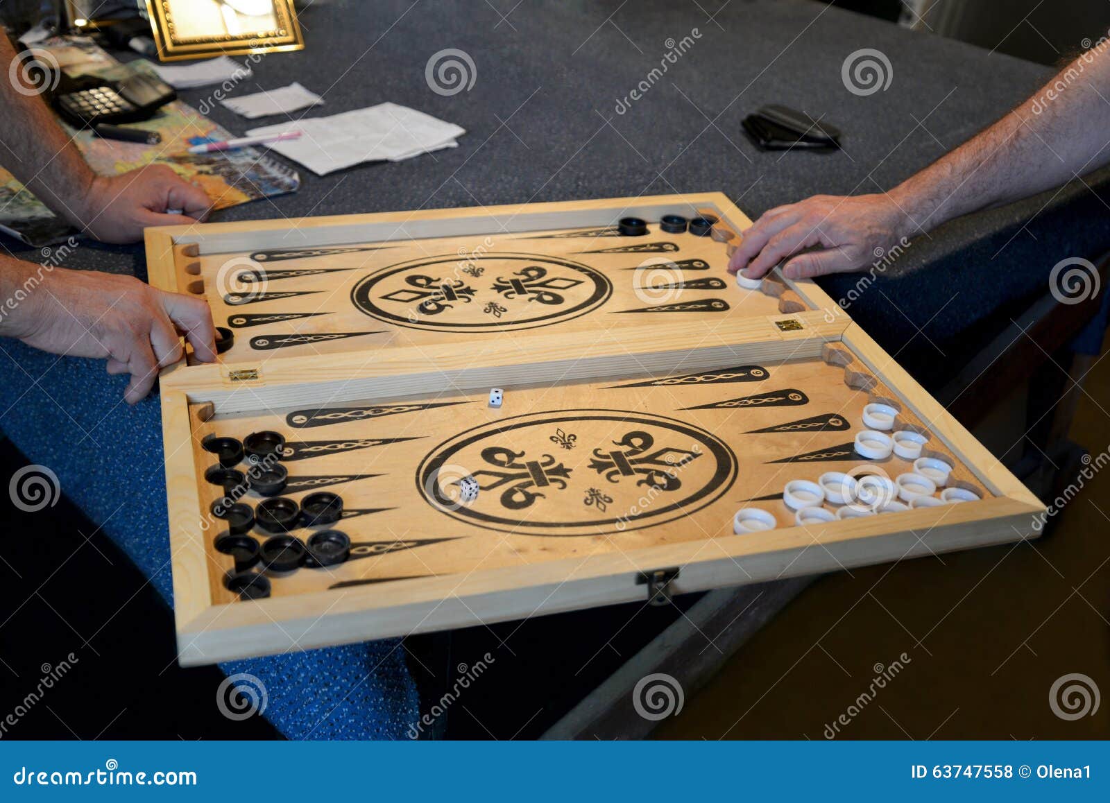Backgammon game stock photo. Image of dice, move, play - 63747558