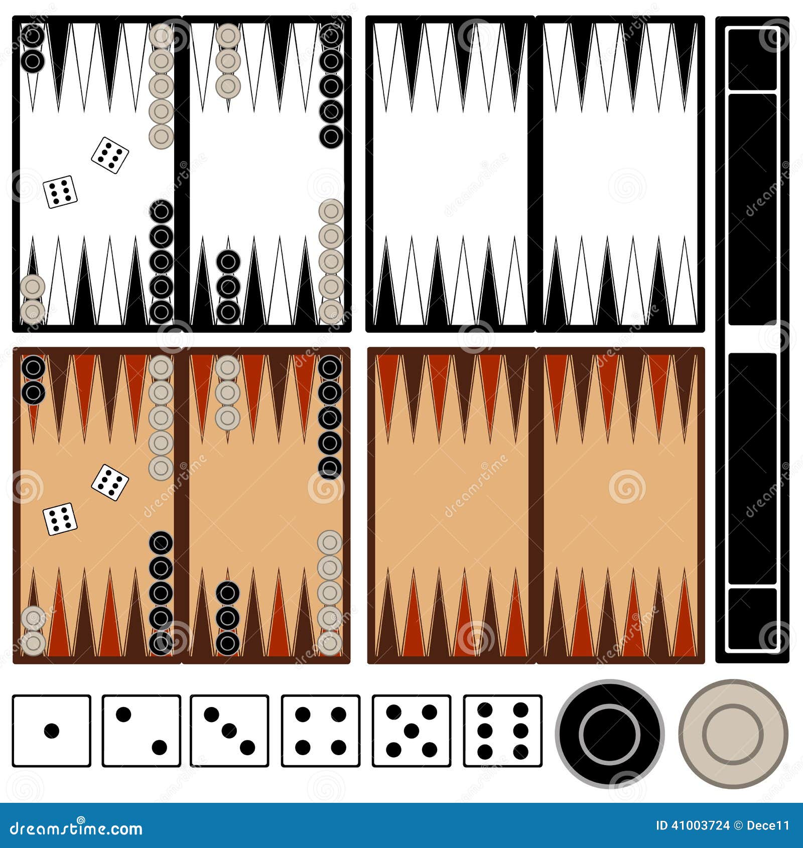 Backgammon Cartoon Vector | CartoonDealer.com #41992033