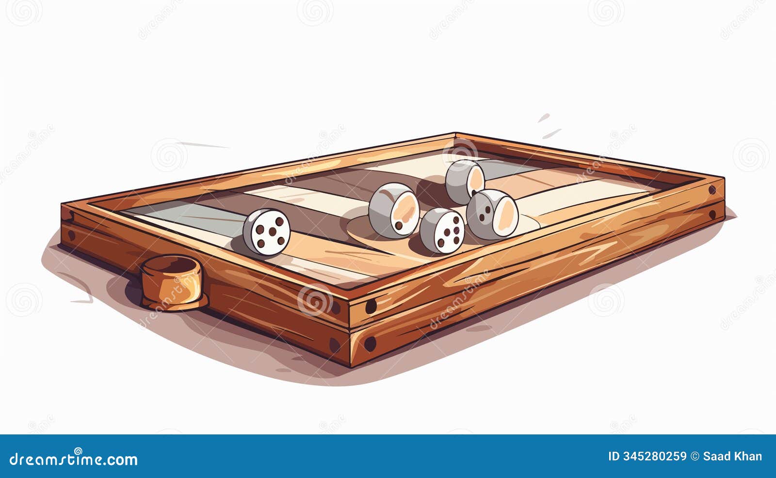 Backgammon Game Drawing stock vector. Illustration of backgammon ...