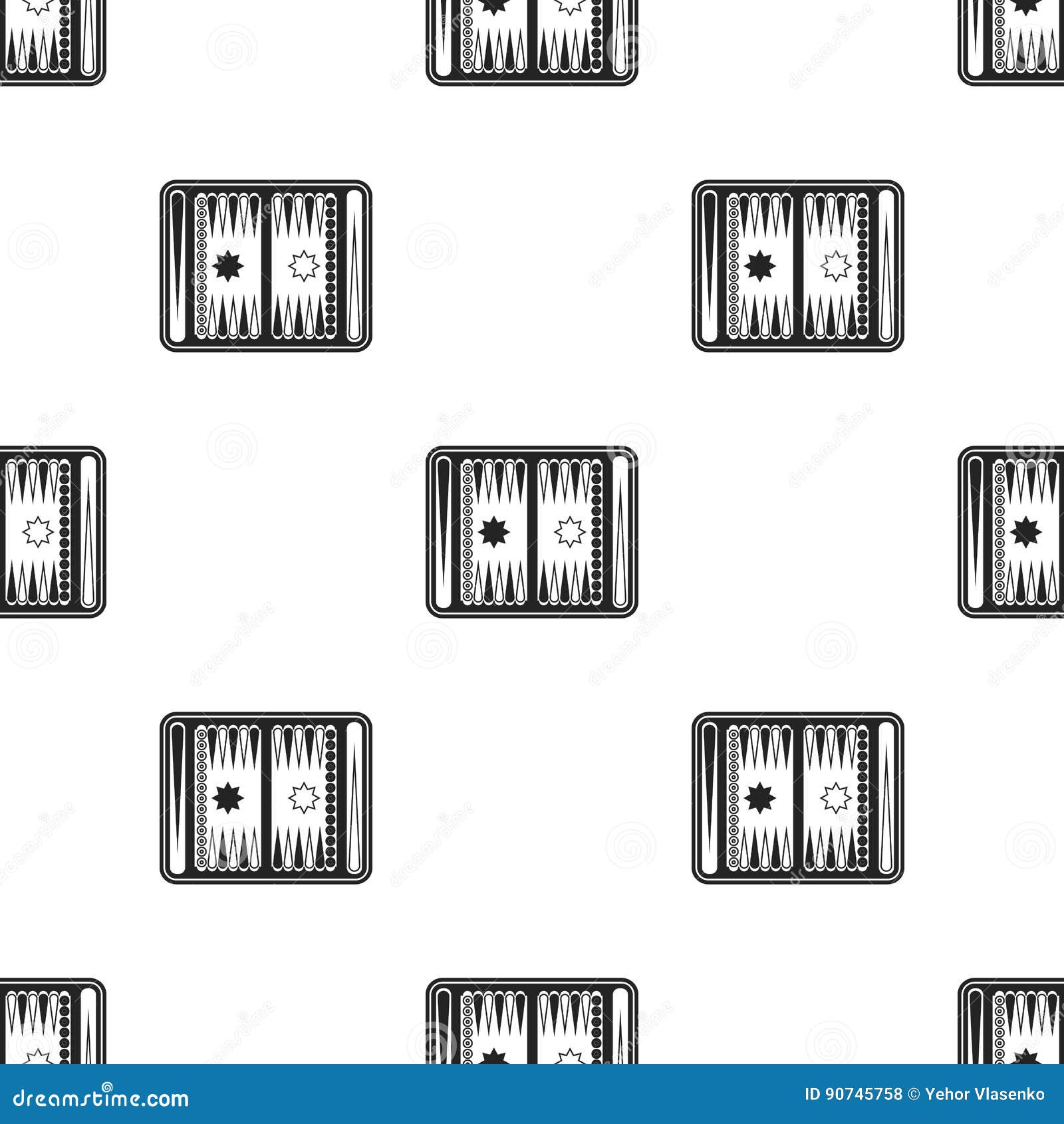 Backgammon Icon in Black Style Isolated on White Background. Board ...