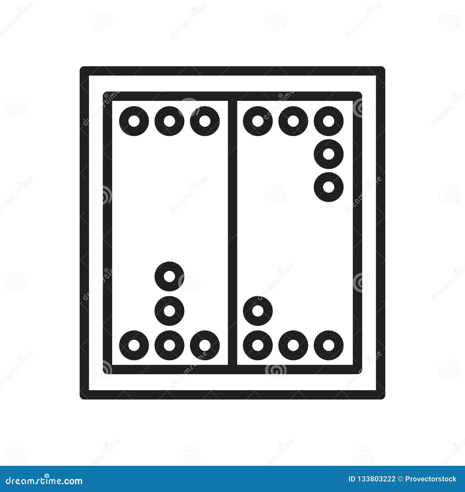 Backgammon Icon Vector Sign and Symbol Isolated on White Background ...