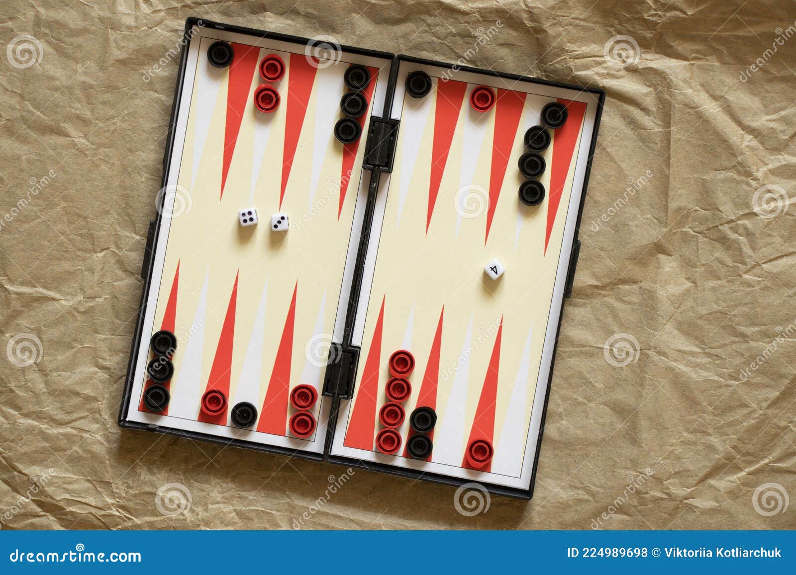 Backgammon Lie on Brown Paper, Game Stock Photo - Image of rest, game ...