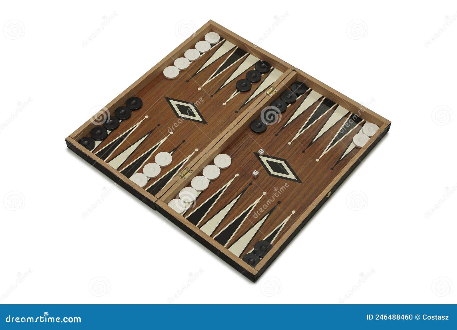 Backgammon Starting Position Stock Photo - Image of closeup, strategy ...