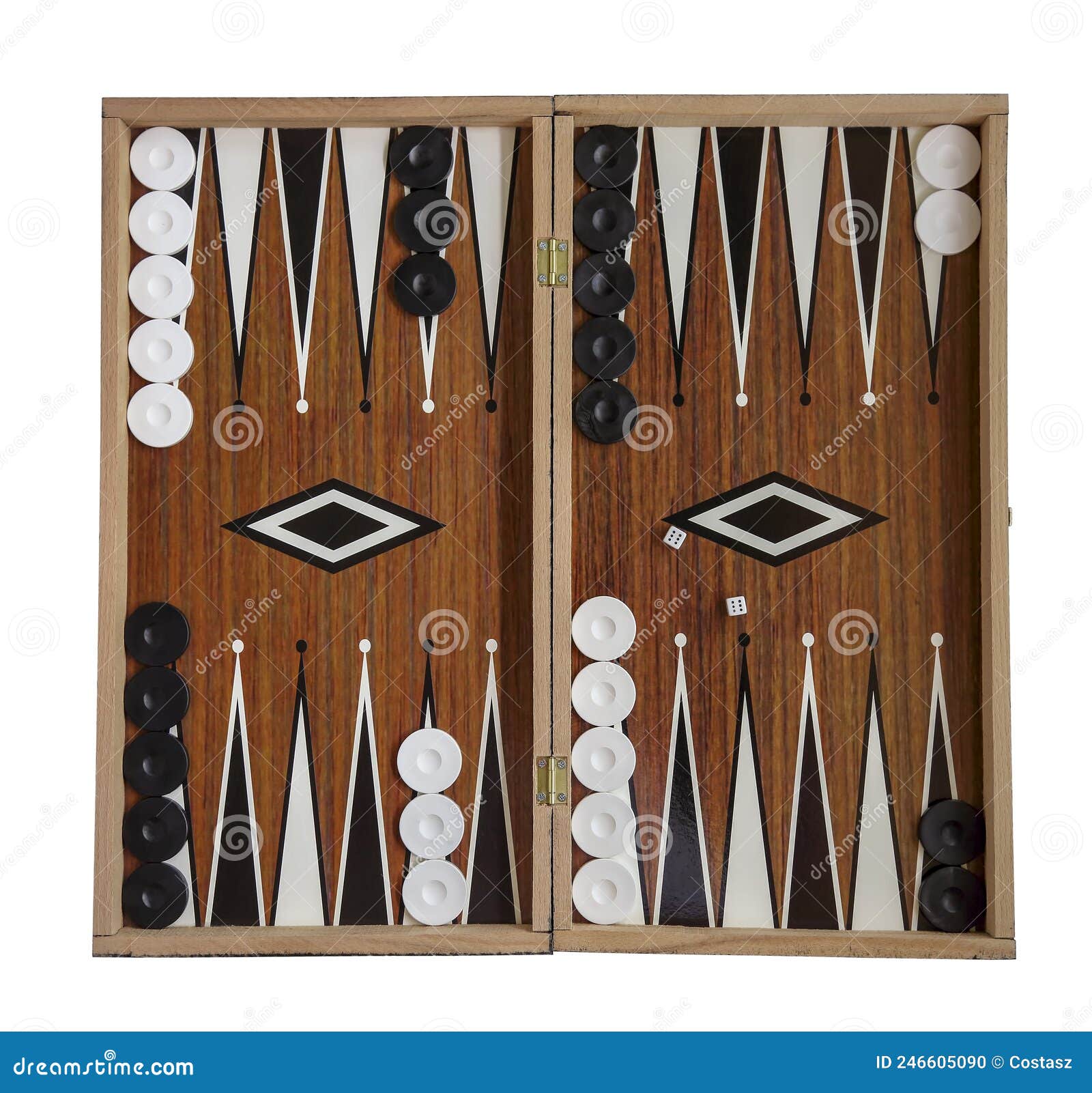 Backgammon Starting Position Stock Photo - Image of dice, gambling ...