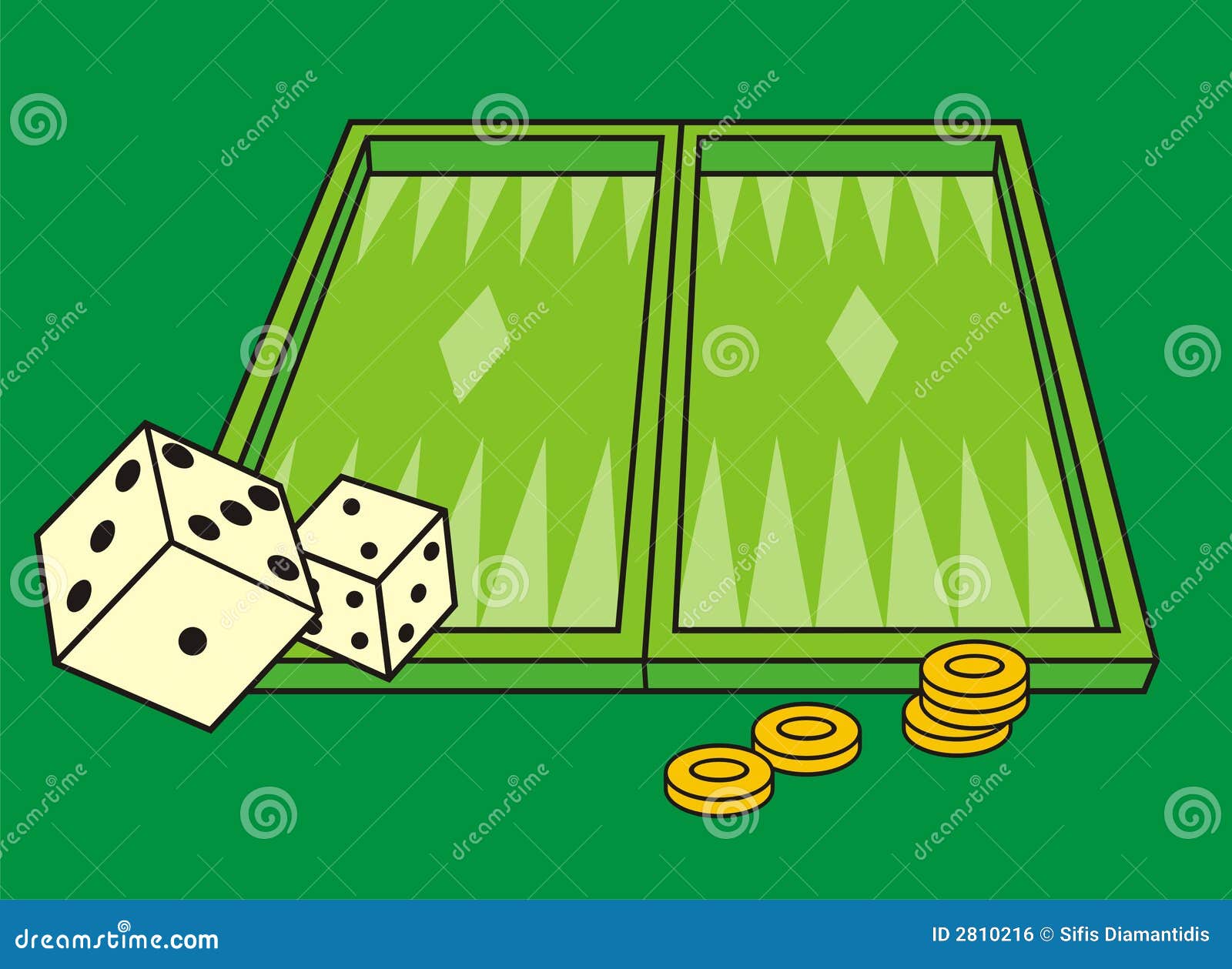 Backgammon Cartoon Vector | CartoonDealer.com #41992033
