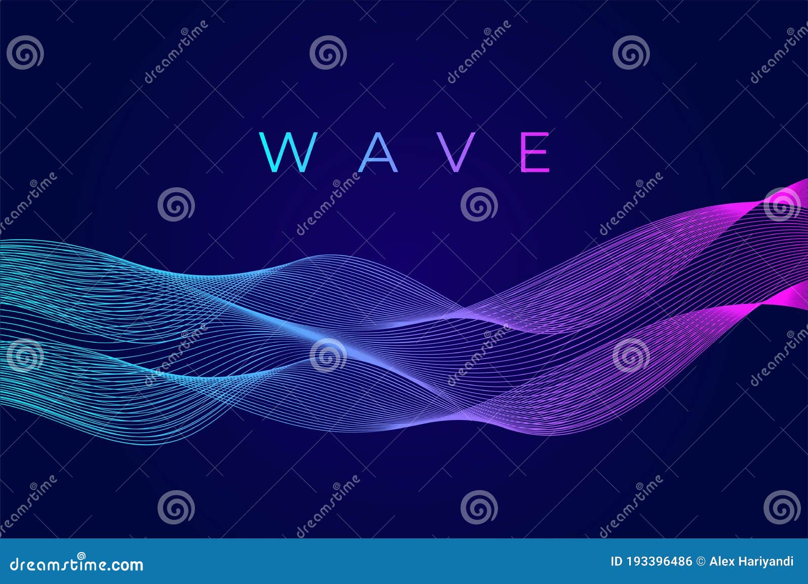 Dynamic Line Wave Abstract Background Stock Vector - Illustration of ...