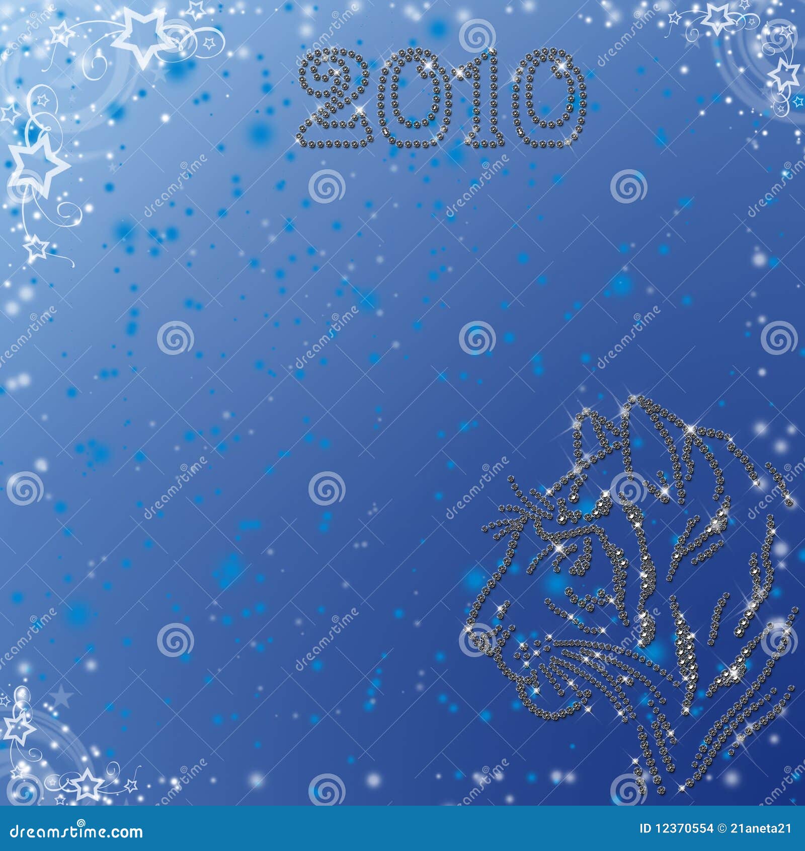 Background 2010 with tiger stock illustration. Illustration of happy ...