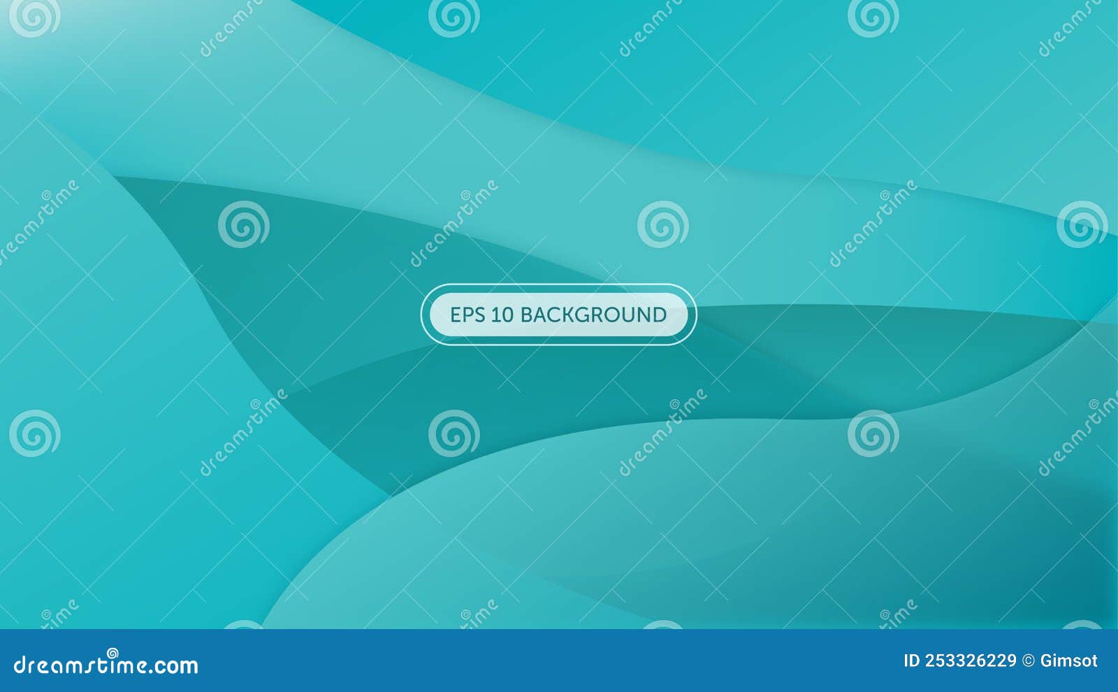 Modern Abstract Cyan Curve Wave Background Multi-purpose Background Eps ...