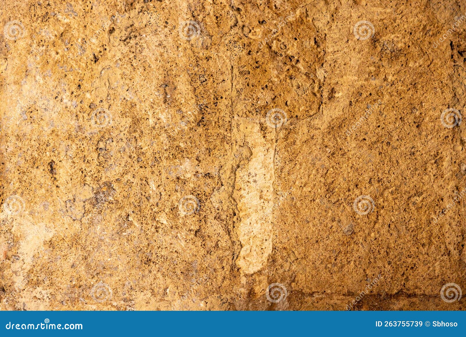 Tuff Stone Block Wall Long Texture. Gray Rough Masonry Panorama. Long ...