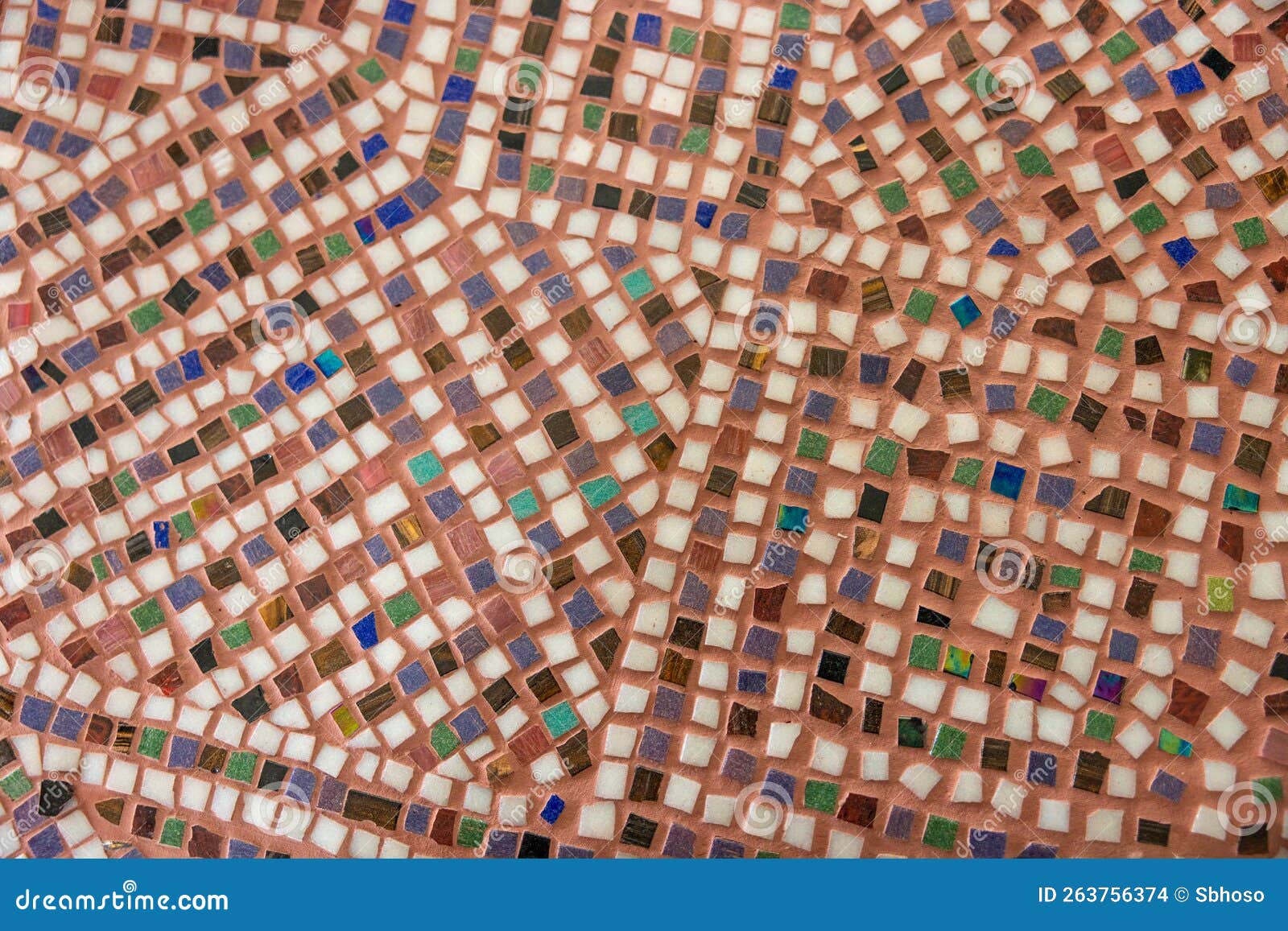 Modern Multicolor Pastels Squares with Mosaic Tiles Wall Background ...