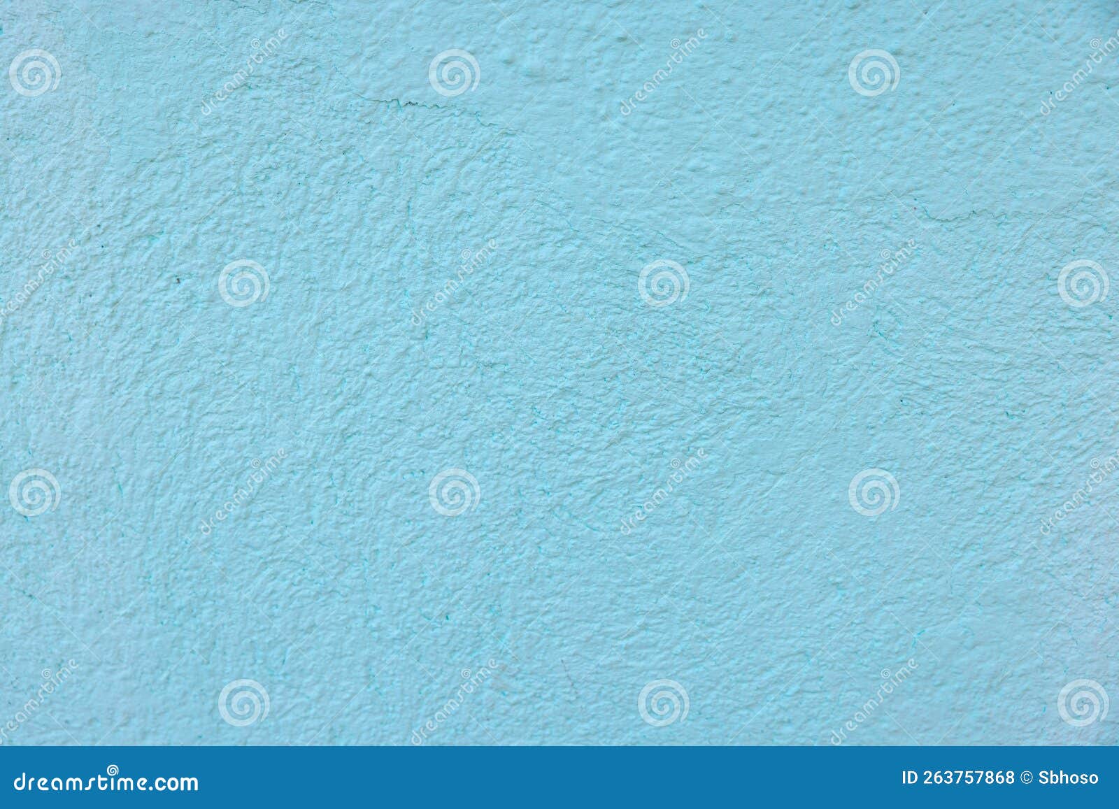 Close Up Semi Smooth Solid and Uniform Bright Baby Blue Stucco Wall ...