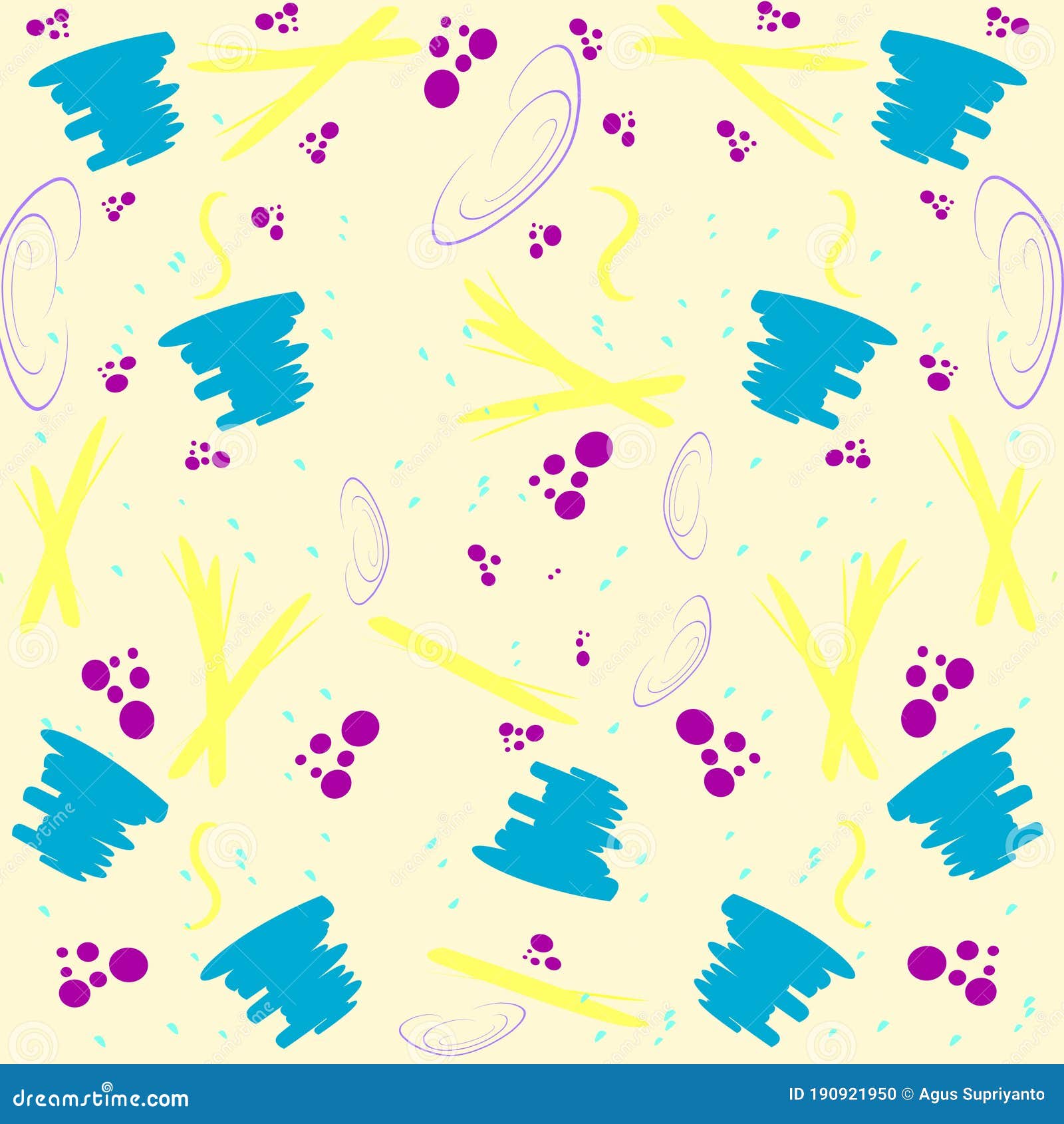 Background Abstrack Full Hand Drawn Vector Illustration Stock Vector ...