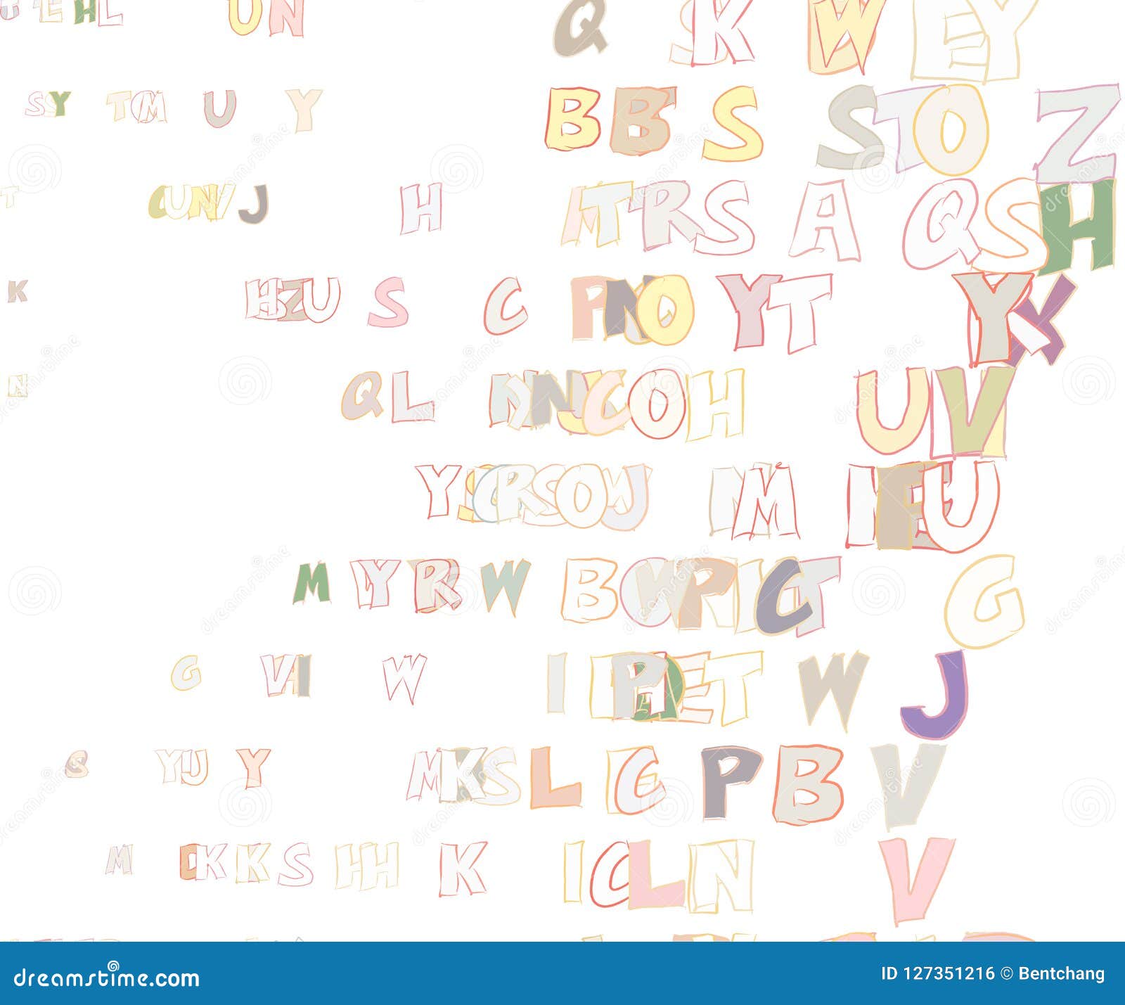 Background Abstract Alphabets Letters. Generative, Messy, Design & Abc ...