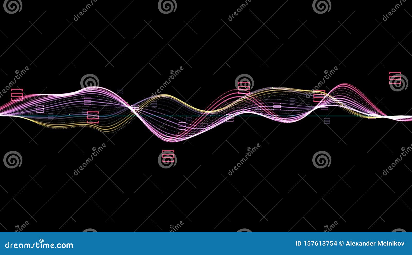 Background with Abstract Animated Sound Graph Stock Footage - Video of ...