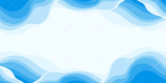 Background with Abstract Blue Waves with Space for Text. Wavy Abstract ...