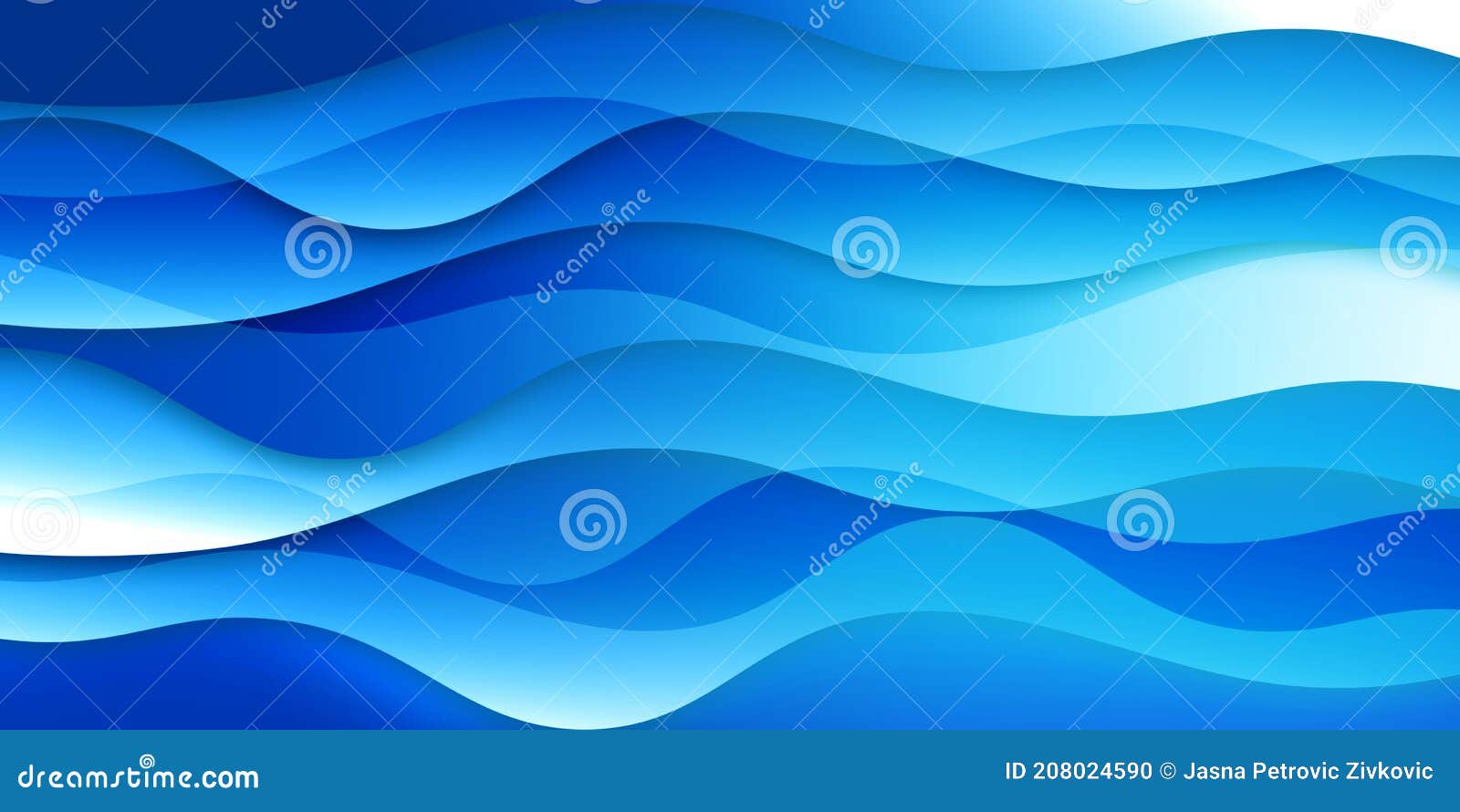Background Abstract Blue Wavy Color Gradients Stock Illustration ...