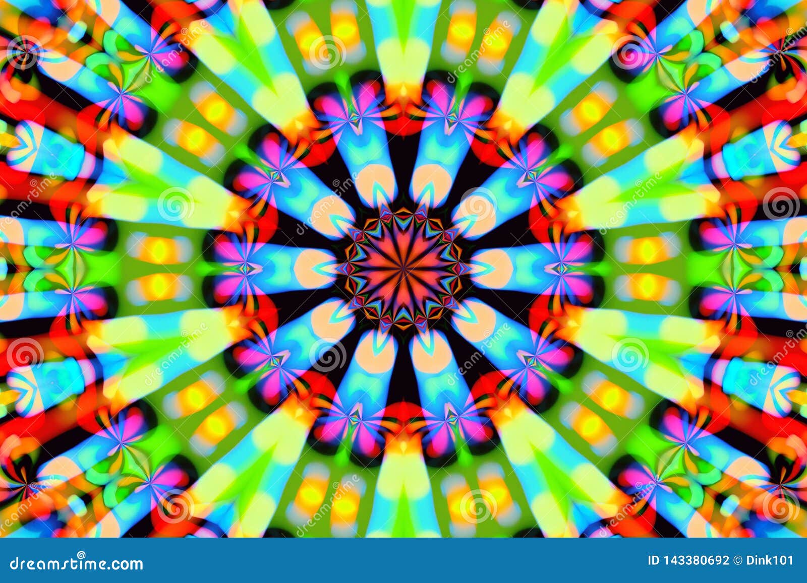 Bright Background with Abstract Neon Pattern Stock Illustration ...