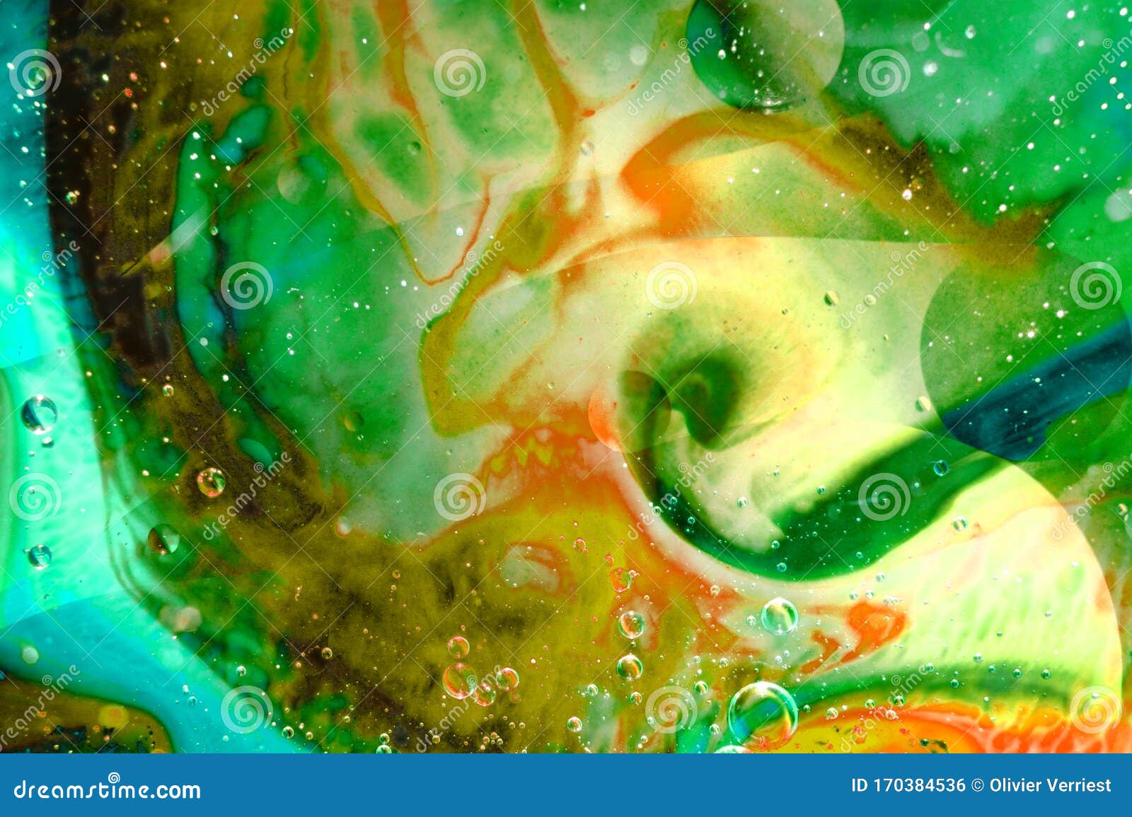 Background Abstract Colorful Psychedelic Water Oil Stock Illustration ...