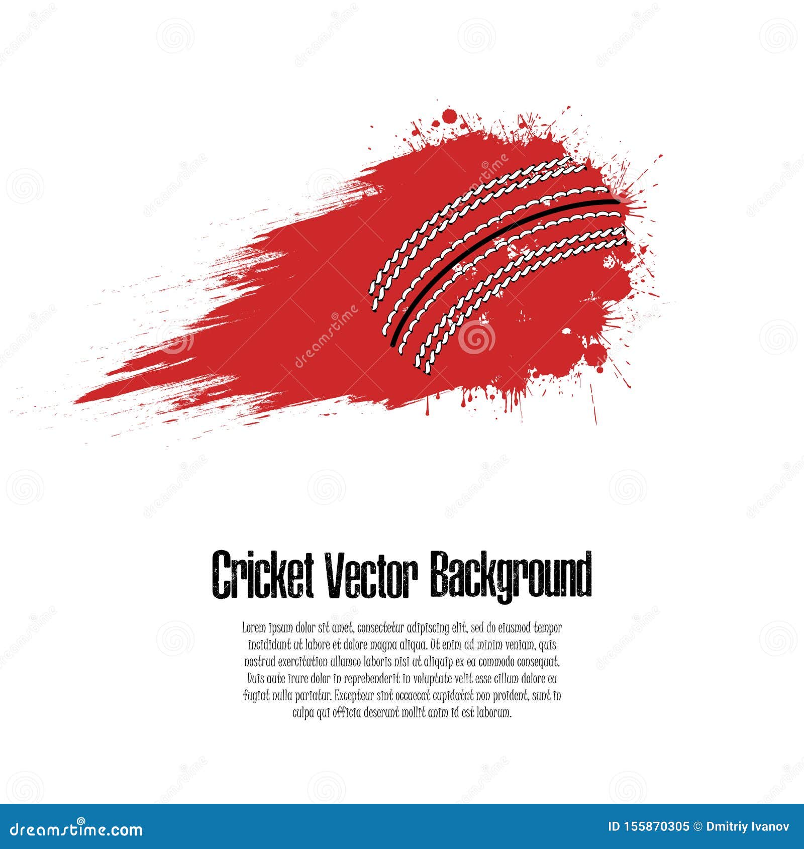 Background Abstract Cricket Ball from Blots Stock Vector - Illustration ...