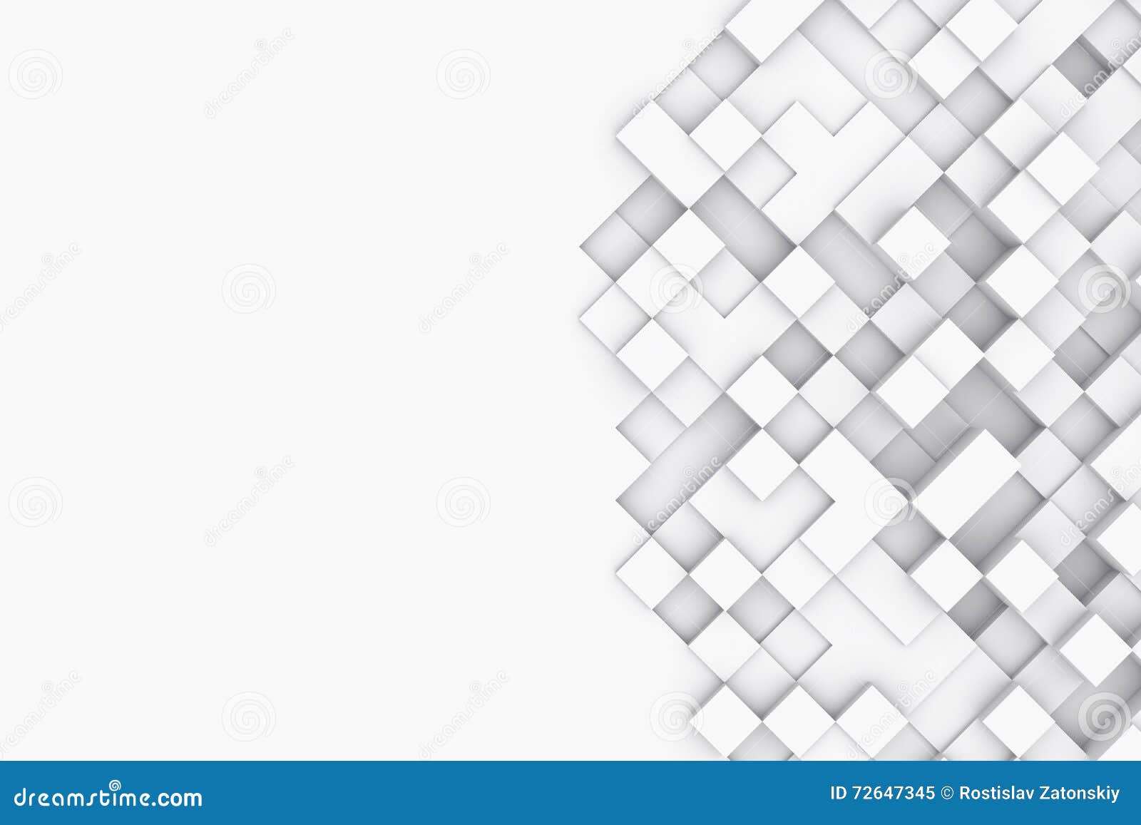 Background with Abstract Cubes. 3d Illustration Stock Image - Image of ...