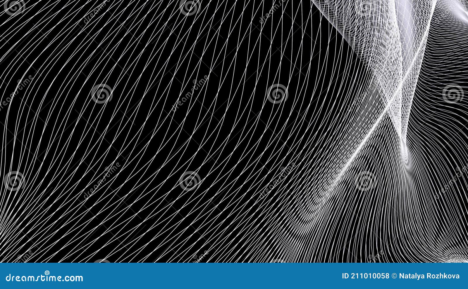 Geometric Lines of Rays into Space in 3d Stock Illustration ...